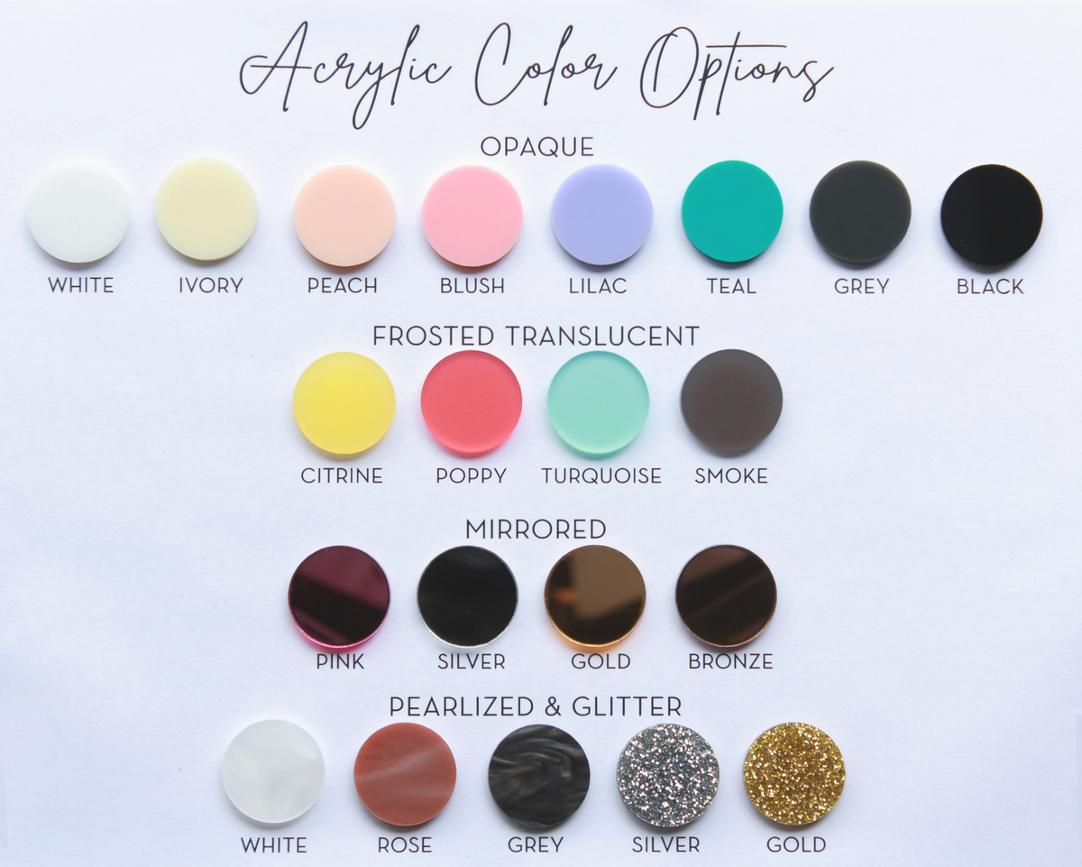 Acrylic Name Sign - Pomp & Revel