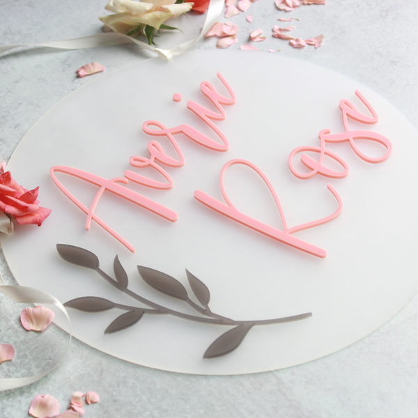 Acrylic Name Sign - Pomp & Revel