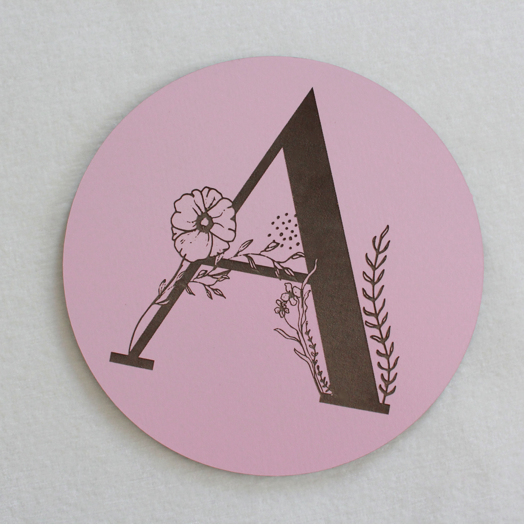 Bloom Initial Plaque - Pomp & Revel