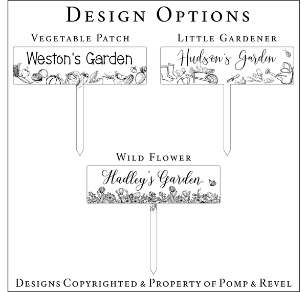 Kiddo Garden Signs - Pomp & Revel