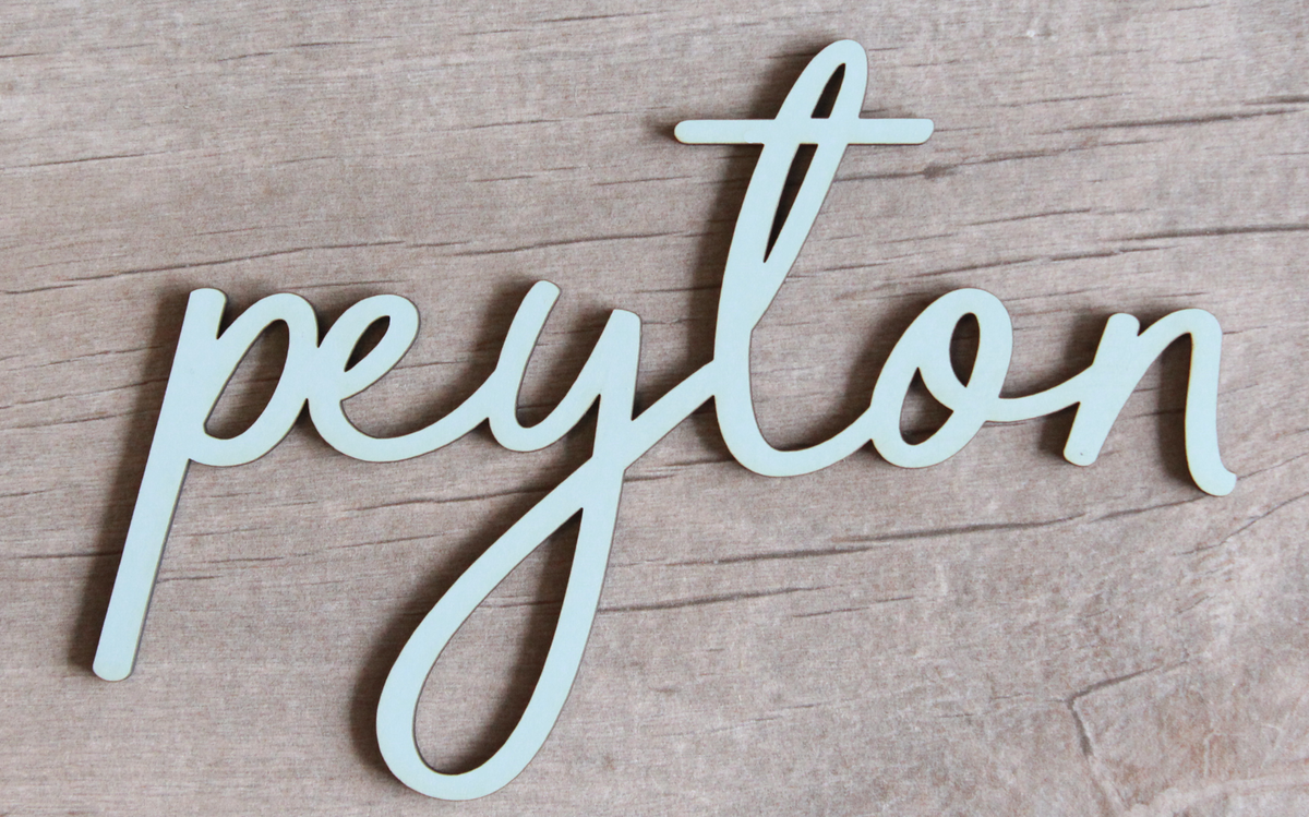 Custom Script Name Wall Hanging - Pomp & Revel