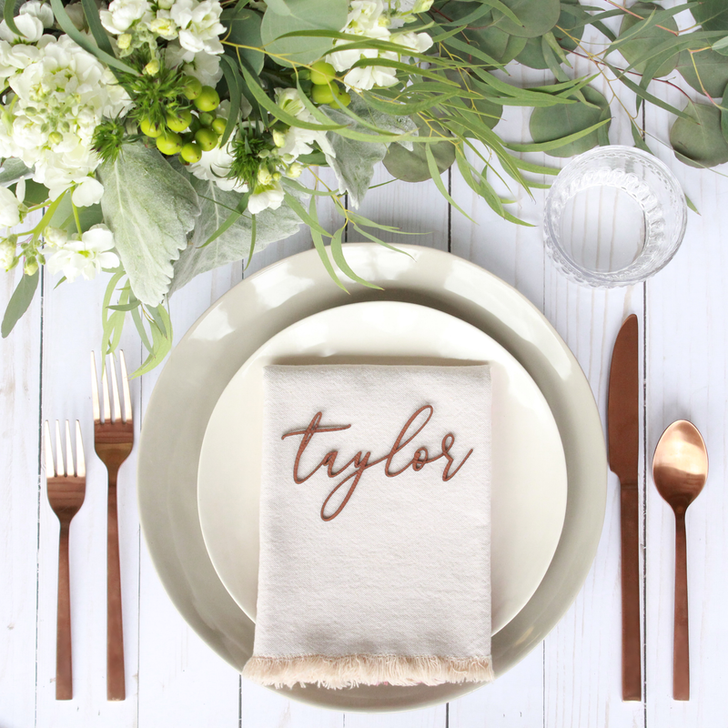 Script Place Cards - Pomp & Revel